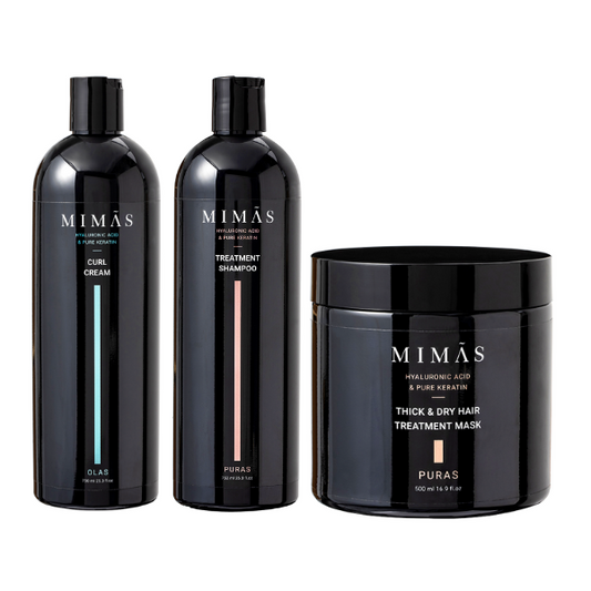 סדרת מוצרי השיער OLAS של MIMAS לטיפוח שיער מתולתל וגלי